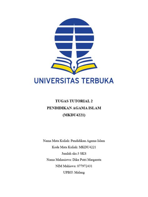Dike Putri 877972431 Tugas Tutorial 2 Pendidikan Agama Islam Pdf