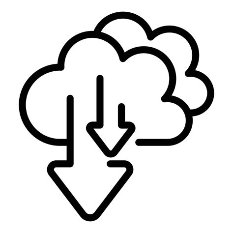 Download Data Cloud Icon Outline Style 15645853 Vector Art At Vecteezy