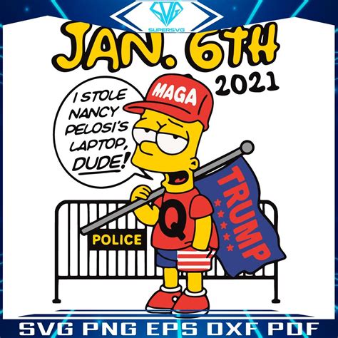 Bootleg Bart Jan 6th 2021 Bart Simpson Cartoon Svg