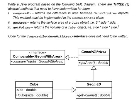 Solved Write A Java Program Based On The Following Uml