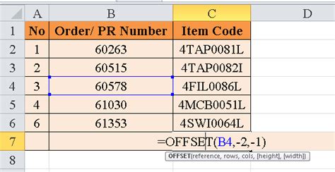 Hướng Dẫn Sử Dụng Hàm Tính Offset Trong Office Excel