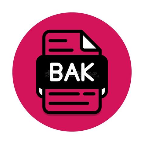 Bak Document File Type Icon Files And Extension Format Icons With A