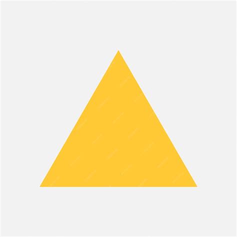 노란색 삼각형 기하학적 모양 벡터 무료 벡터