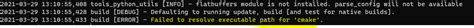 error while build from source failed to find executable path for cmake