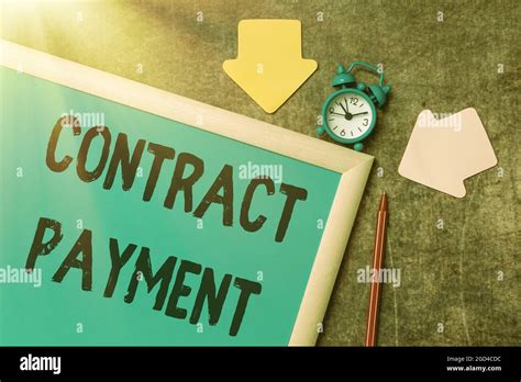 Writing Displaying Text Contract Payment Business Overview Payments