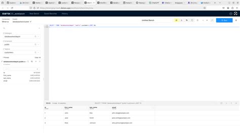 Query Database Using Workbench All Things Dataos