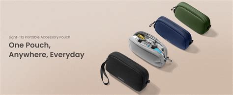 Tomtoc Electronics Organizer Travel Case Water Resistant Travel Bag Cable Organizer