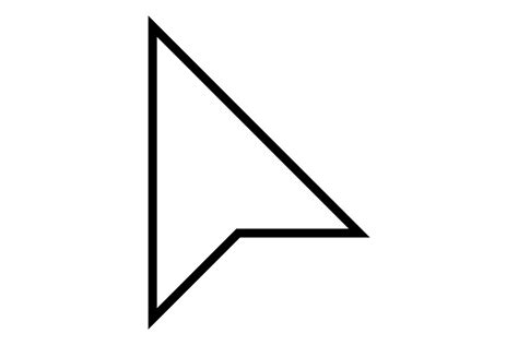 arrow point in linear style mouse curso graphic by yummybuum