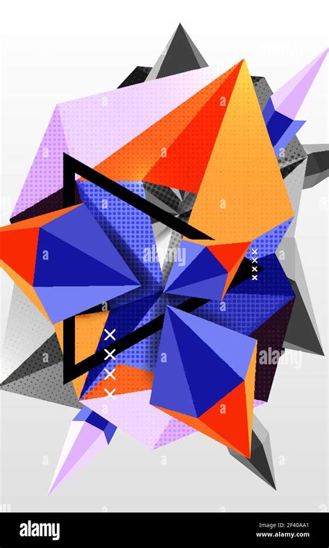 3d Polygonal Elements Abstract Background 3d Polygonal Elements Abstract Background Textured