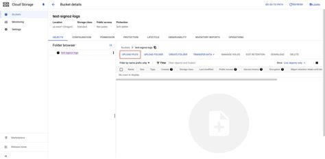 Cloud Storage Logging Signoz