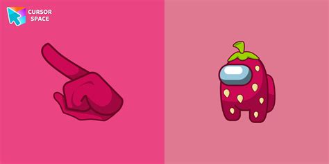 Custom Cursor Custom Cursor Among Us Strawberry Character Theme