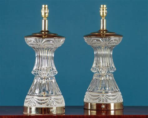Pair Of Glass Table Lamps C1970 Collinge Antiques