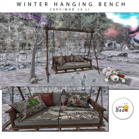 Little Bee Winter Hanging Bench And Gazebo Set Love To Decorate
