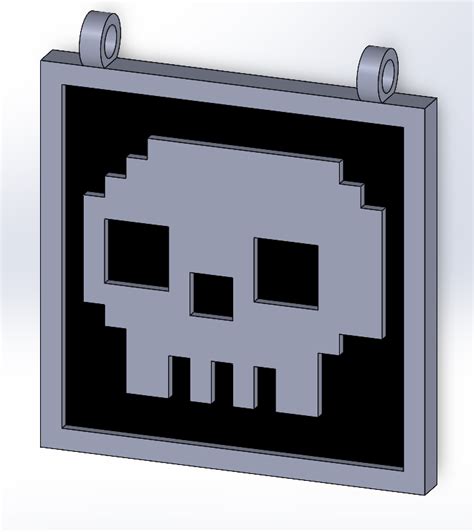Pixel Art Skull