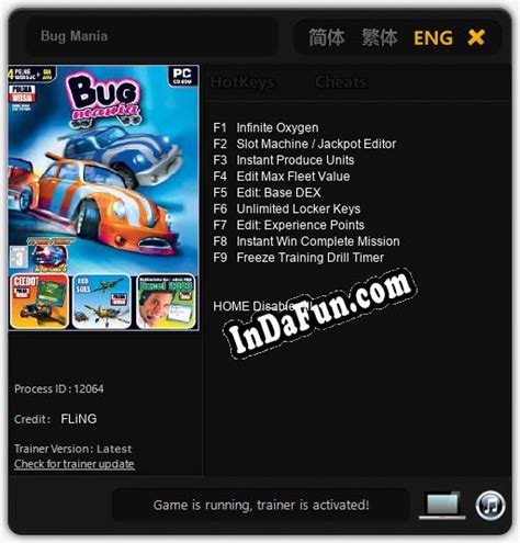 Bug Mania Trainer 9 V16 Free Download Pc Games Direct Links