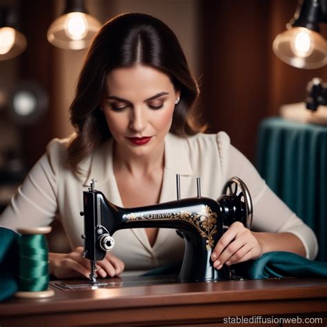 Sewing Machine Operator Stable Diffusion Online