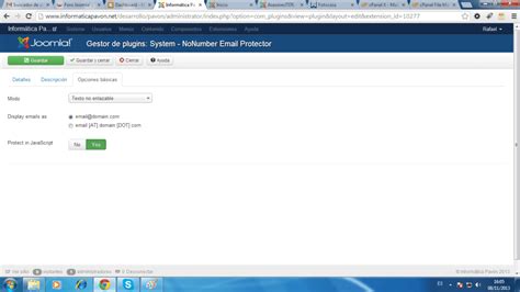 Plugin Email Protector Joomla 30 Foro Webempresa