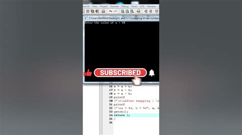 swapping without third variable in c shorts shortvideo youtubeshorts