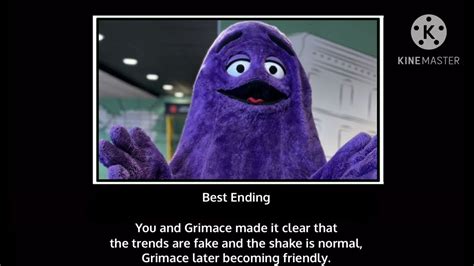 Grimace Shake All Endings Meme Youtube