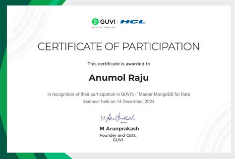 datascience mongodb continuouslearning guvi