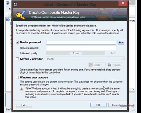 Creating A Password Database With Keepass Getting Started With