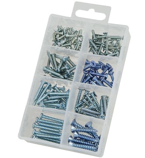 175pc Wood And Metal Screw Assortment Screws Set