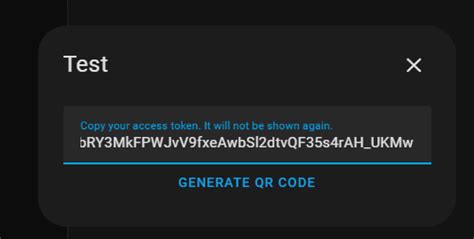 Create Access Token Ui Is Not Appropriate For Its Function · Issue 17309 · Home Assistant