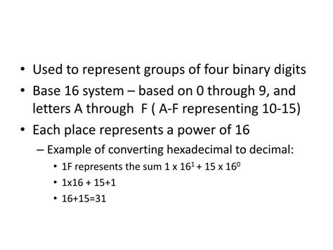 PPT Hexadecimal System PowerPoint Presentation Free Download ID 5809905