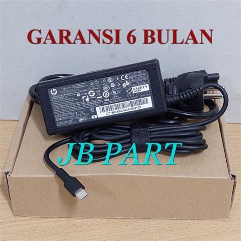 Jual Charger Adaptor Laptop Hp V A Usb Type C W Model Biasa Jbpart Shopee Indonesia