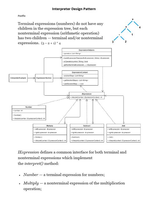 interpreter design pattern pdf