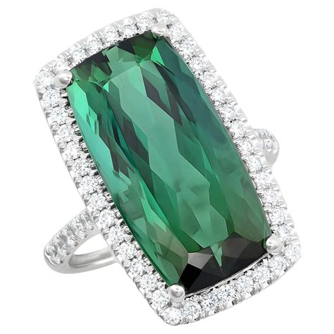 Natural Pink Tourmaline Gemstone 656 Cts In 14k White Gold Ring With