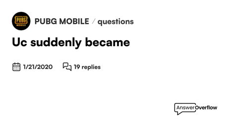Uc Suddenly Became Pubg Mobile
