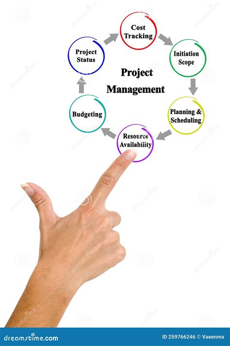 Components Of Project Management Stock Photo Image Of Resource