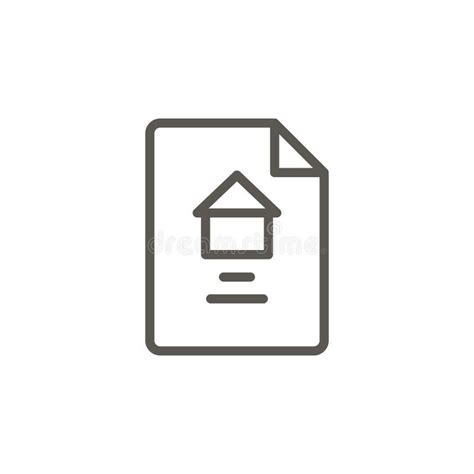 Contract Document Property Vector Icon Simple Element Illustration