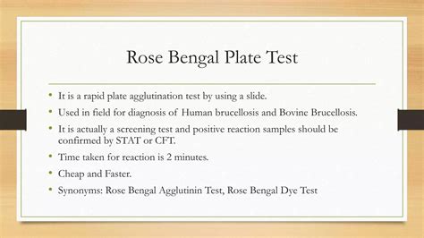 Rose Bengal Plate Test Pptx