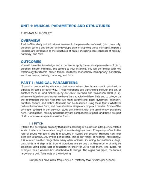 Musical Parameters And Structures 082944 Pdf Scale Music