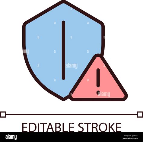 Safety Warning Pixel Perfect Rgb Color Icon Stock Vector Image And Art Alamy