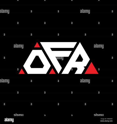 ofr triangle letter logo design with triangle shape ofr triangle logo