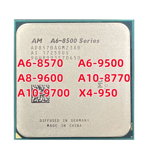 Desktop Cpu Processor A6 Series A6 8570 8750 A6 9500 A8 9600 A10 8770