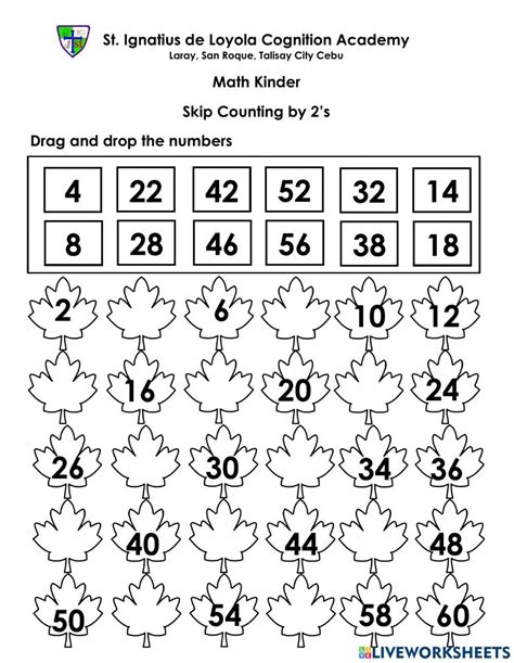 Math Activity Interactive Worksheet Live Worksheets Worksheets Library