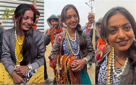 Sundari 🌟 Meet Monalisa Bhosle The Mahakumbhs Mona Lisa 🌟 16 Year Old Monalisa Bhosle