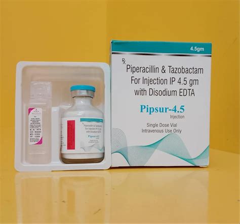 Piperacillin Tazobactam Injection Ip 4 5 G At ₹ 526 Vial In Hyderabad Id 2852376101588