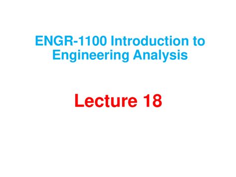 Reduction Of A Simple Distributed Loading Lecture Notes Engineering
