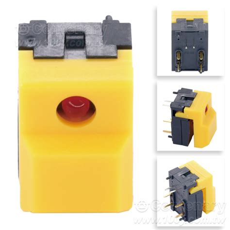 勝特力電子零件材料 Pb86 Ao U Y Ng Dip 按鍵開關 小蓋帶單led黃蓋紅led