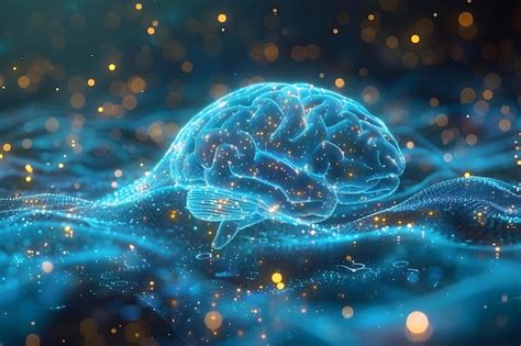 Synaptic Energy Flows Brainwaves And Neural Impulses Concept Brainwaves