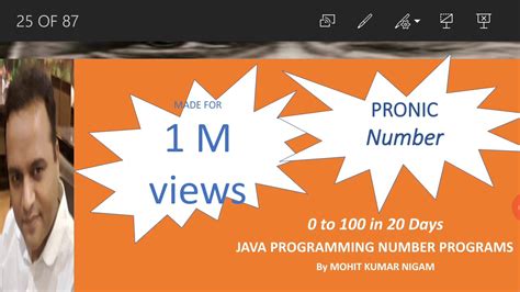 pronic number program in java icse 0 to 100 in 20 days youtube