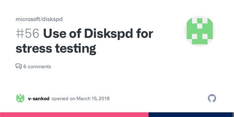 use of diskspd for stress testing · issue 56 · microsoft diskspd · github