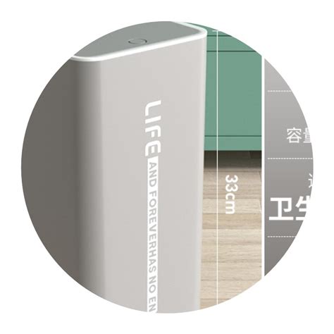 夹缝家用垃圾桶按压式扁长方形筒厨房客厅小窄带盖厕所卫生间纸篓 虎窝淘