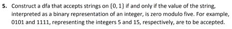 Solved Construct A Dfa That Accepts Strings On If Chegg