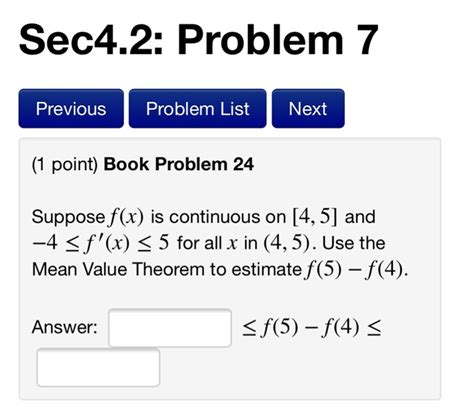 Solved Sec42 Problem 7 Previous Problem List Next 1